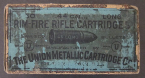 UMC 44 Long Rimfire - Early, Hard to Find Box with Round Nose Bullets